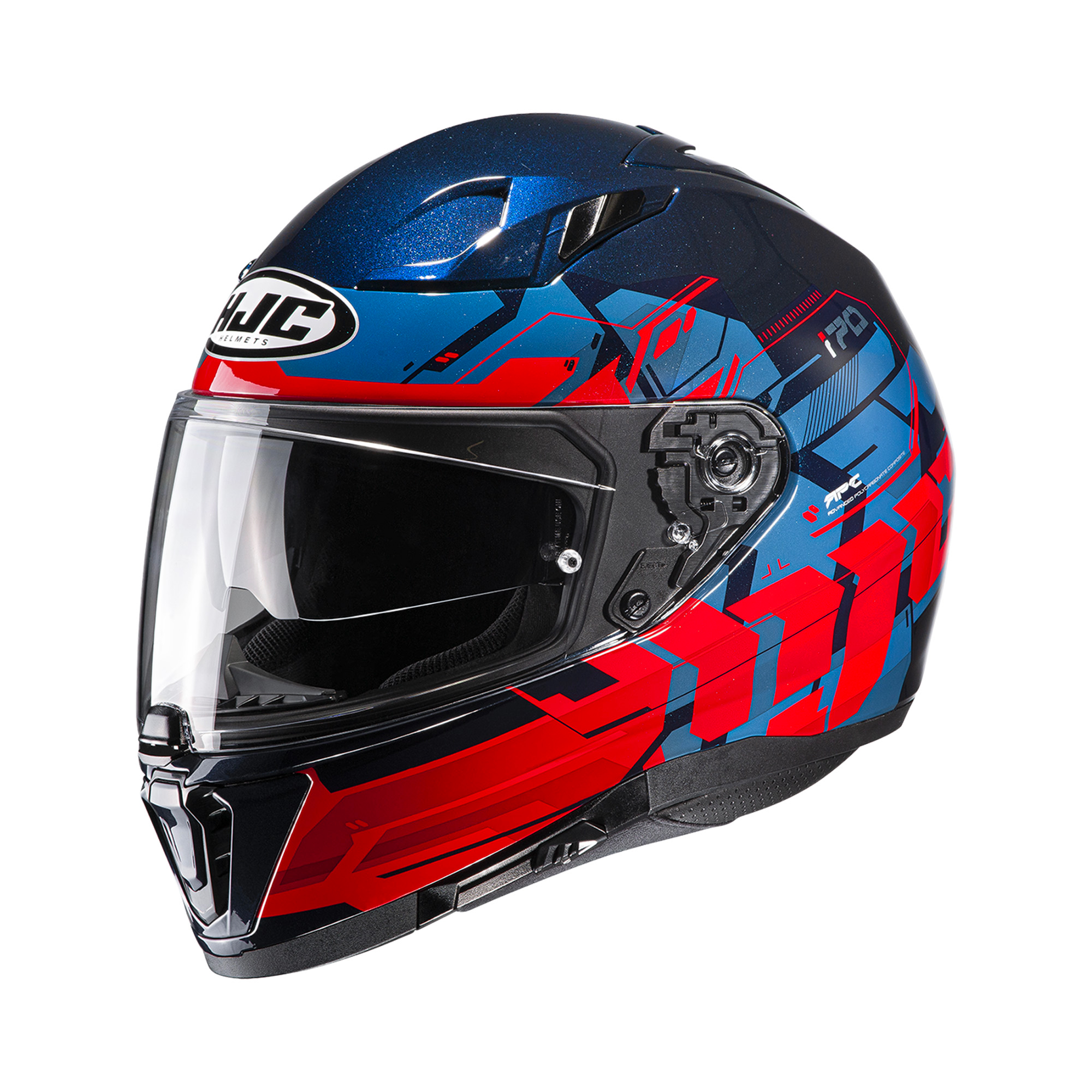 HJC I70 Alligon Blue - Red - Full-face helmet | rad.eu/en