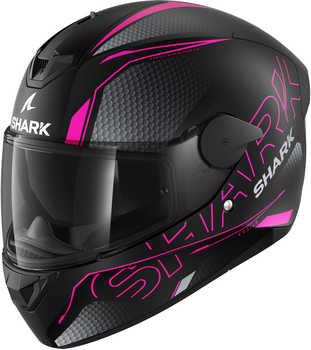 SHARK D-Skwal 2 Cadium Lady Mat Noir-Violet-Noir KVK - Casque moto intégral | rad.eu/fr